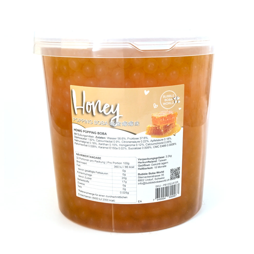 Honey Popping Boba - 3.2kg – Bubble Boba World