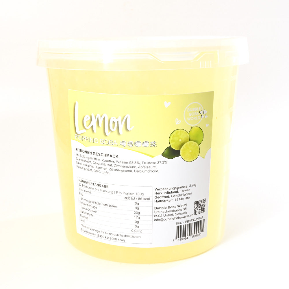 Lemon Popping Boba - 3.2kg – Bubble Boba World